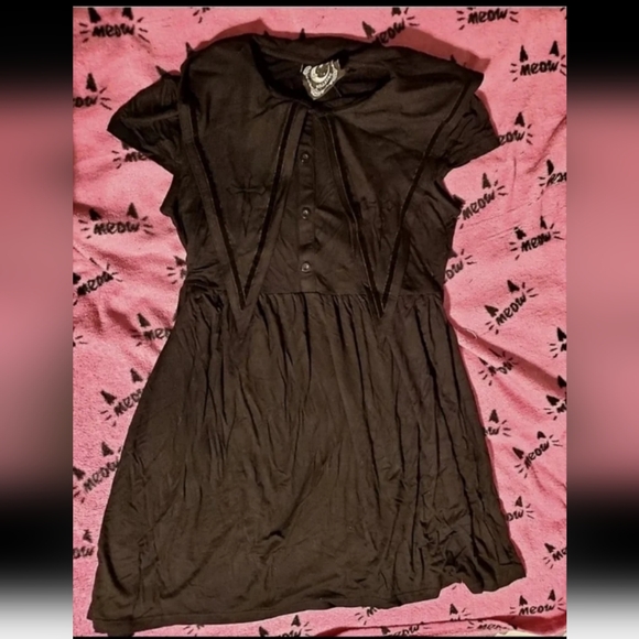 Killstar | Dresses | Killstar Bloodbound Gothic Cross Collar Dress Hot ...